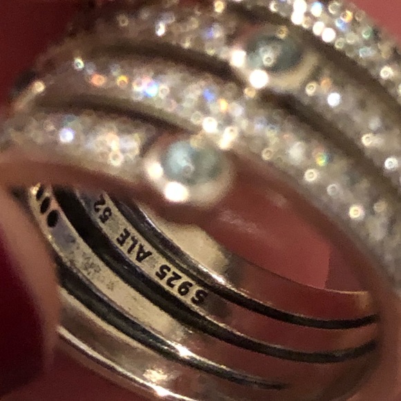 Pandora | Jewelry | Authentic Pandora Shimmering Ocean Ring | Poshmark